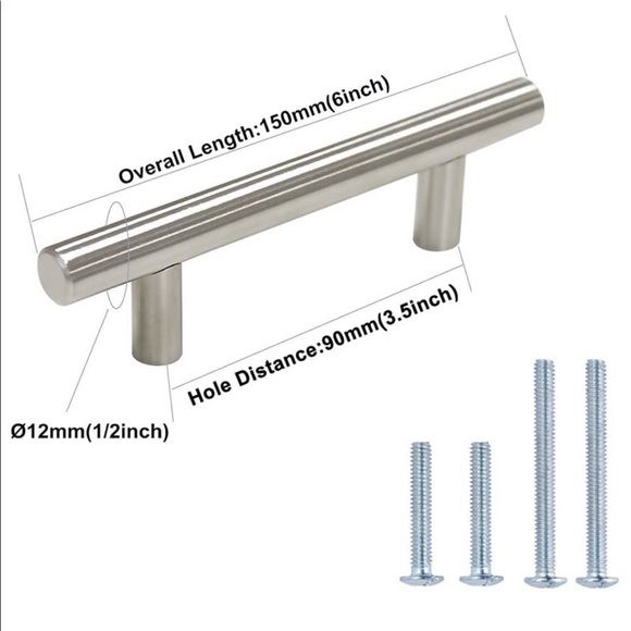 Kitchen | Brushed Stainless Cabinet Pulls | Poshmark